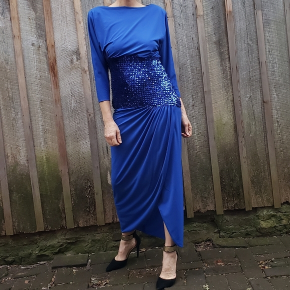Vintage | Dresses | Super Flattering Vintage 8s Gown Pat Richards By ...
